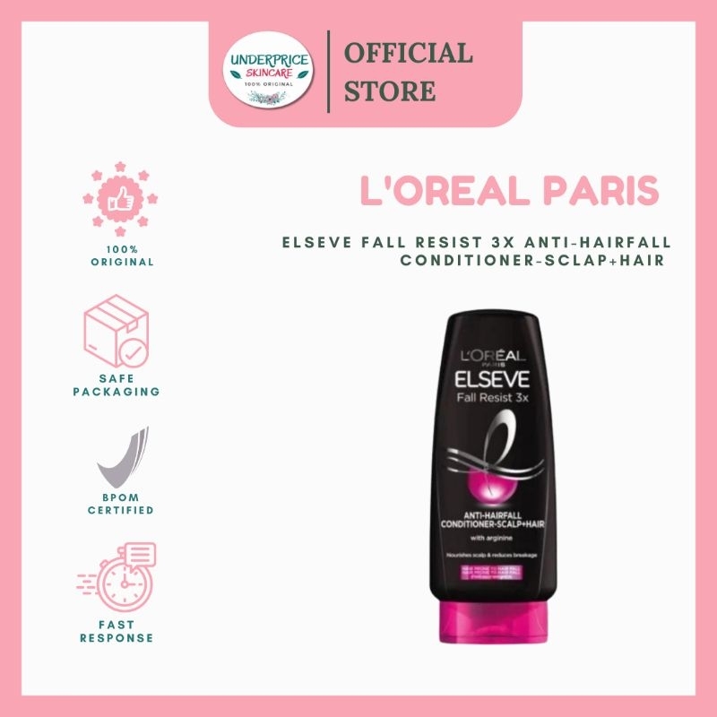 Jual L`OREAL PARIS ELSEVE FALL RESIST 3X ANTI HAIRFALL CONDITIONER ...