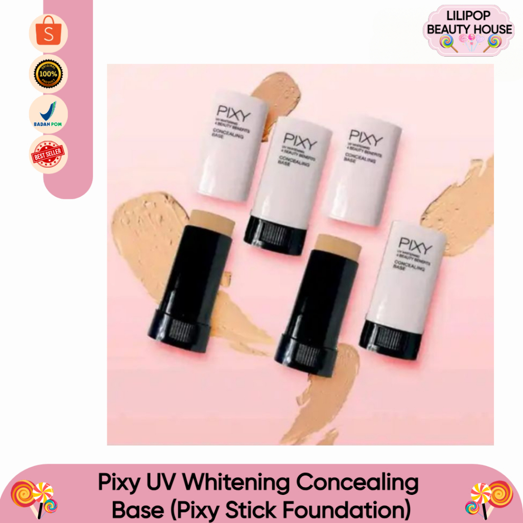 Jual Pixy UV Whitening Concealing Base (Pixy Stick Foundation) | Shopee ...
