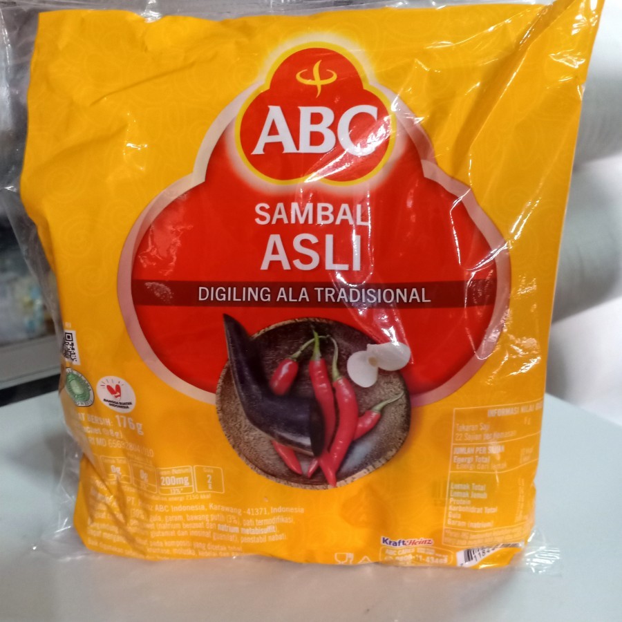 Jual ABC Sambal Asli Sachet 176ml (22x8gr) | Shopee Indonesia