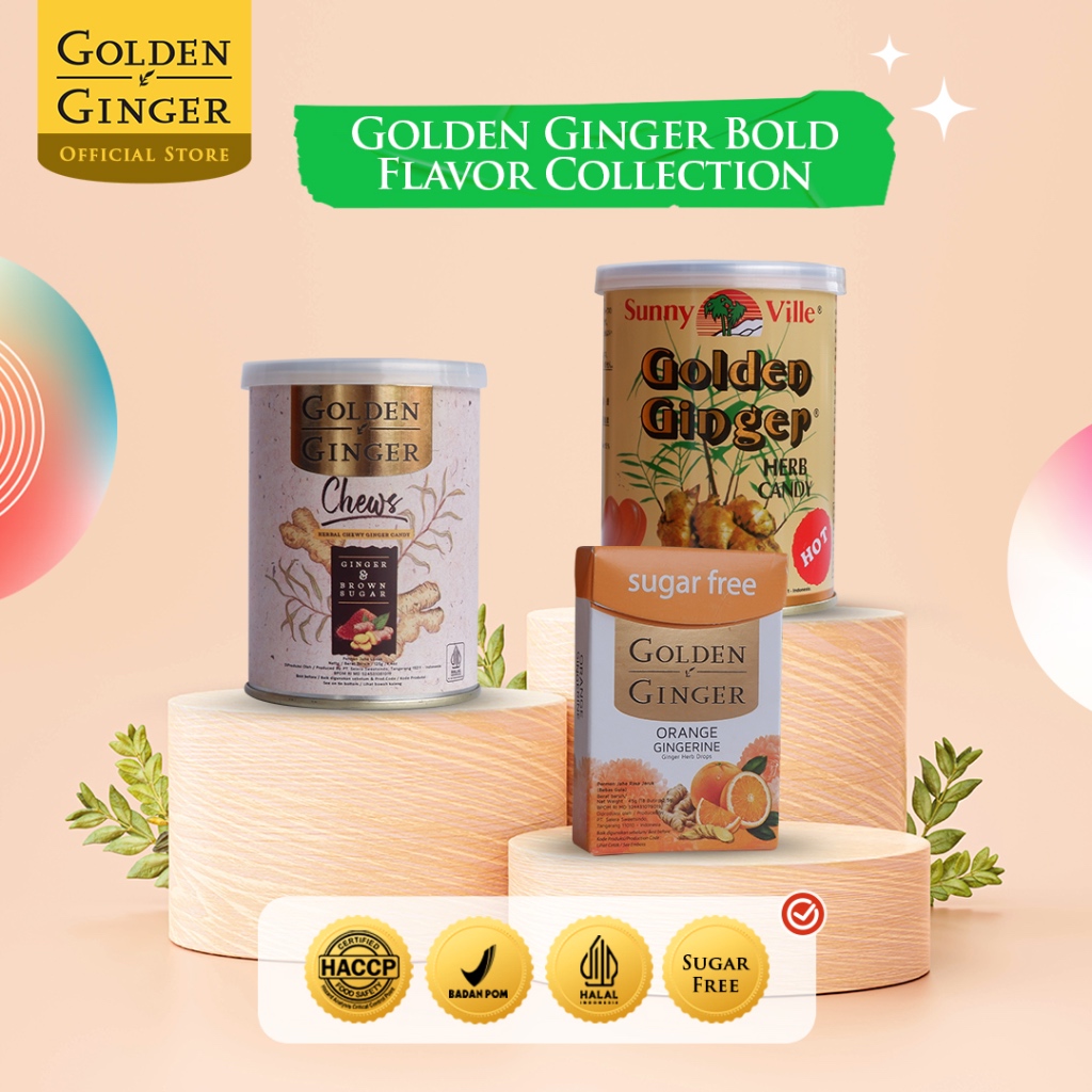 Jual Golden Ginger Bold Flavor Collection (Classic Hot CAN, Chews CAN ...