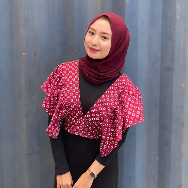 Jual Vest Korean / Korean Top / Blouse Batik / Rompi Korean Style ...