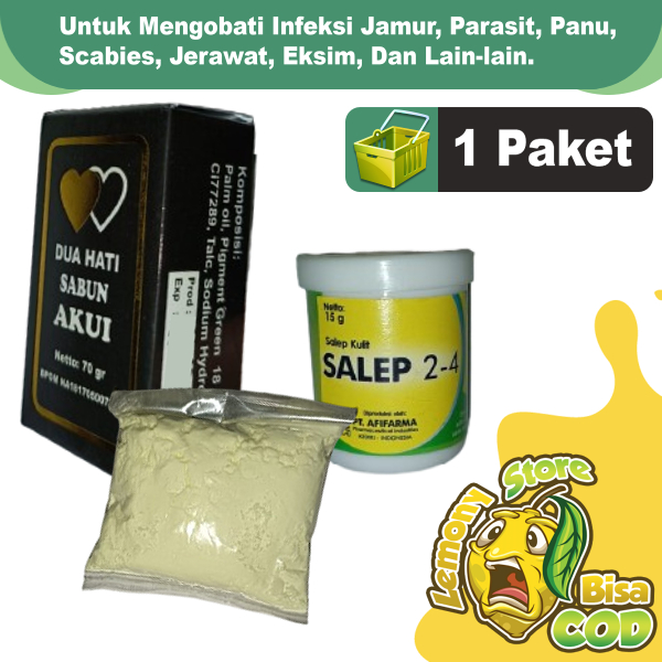 Jual Belerang Asli Obat Gatal Paket Lengkap Sabun + Salep Afifarma ...