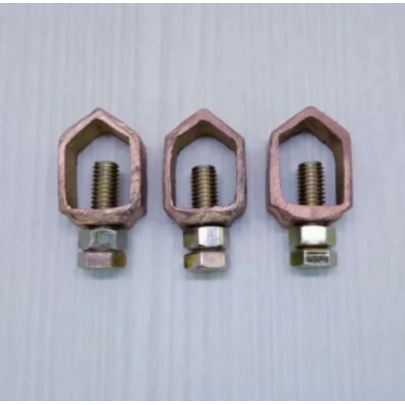 Jual klem cincin as tembaga 5/8 clamp grounding rod | Shopee Indonesia