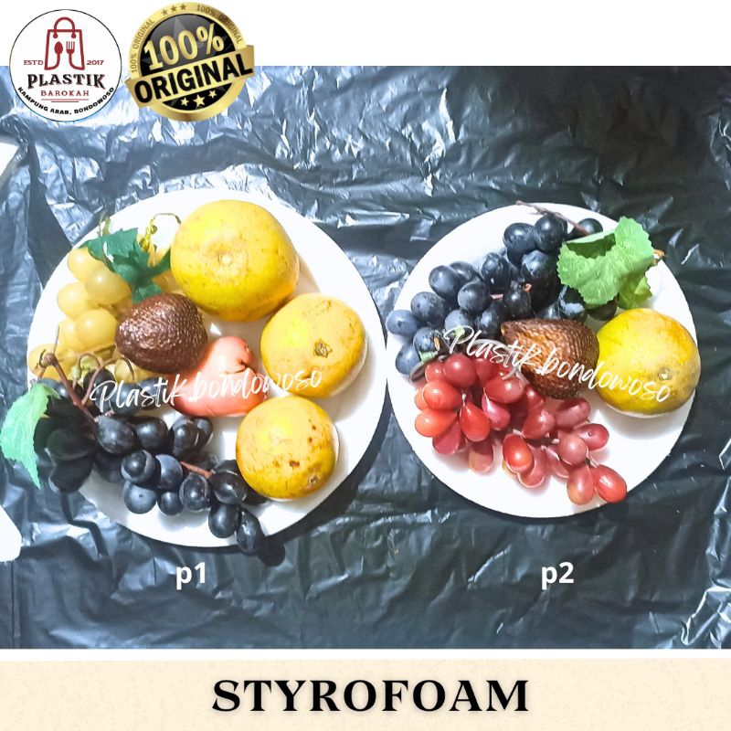 Jual STYROFOAM PIRING / TRAY BULAT / STYROFOAM P1 / P1 / P2 / PIRING P2 ...