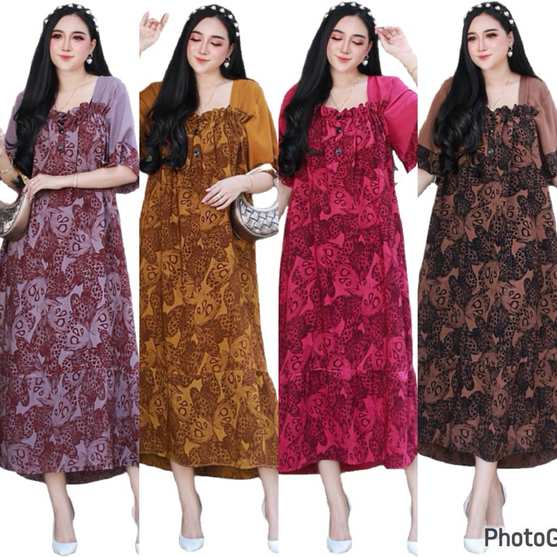 Jual DRESS FUJI BUNGA FIT JUMBO / DRESS ANDIN FUJI PANTAI | Shopee ...