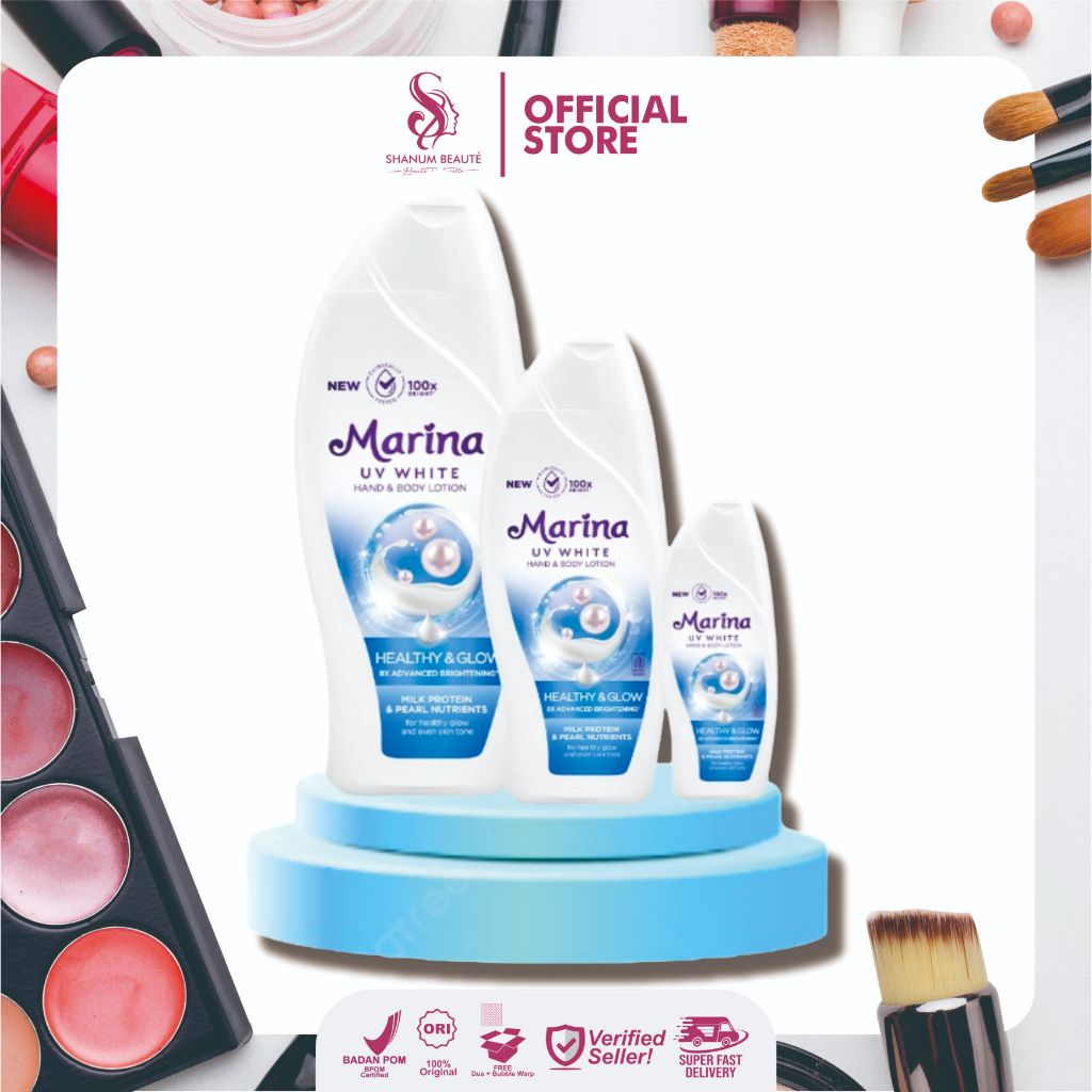 Jual Marina Uv White Hand & Body Lotion Healthy & Glow 50ml I 92ml ...