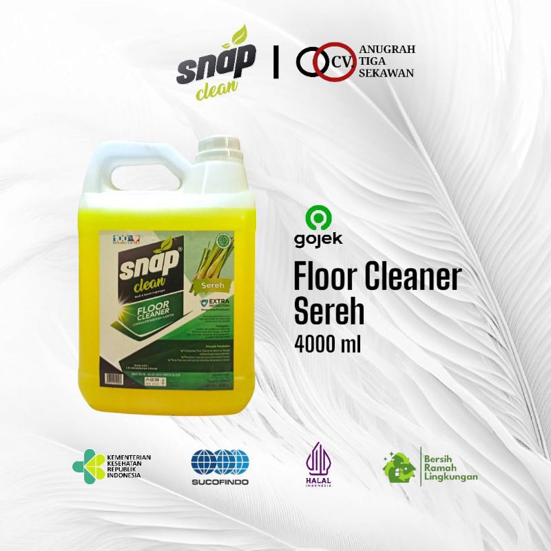 Jual Snap Clean Floor Cleaner Pel Lantai Sereh Anti Bakteri | Shopee ...