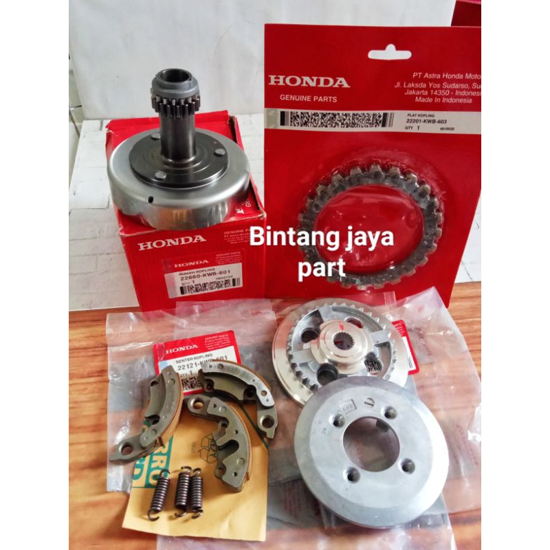 Jual Mangkok Lonceng 4 Barang (Rumah+Kampas Ganda+Kampas Kopling) Honda Revo Absolute,Blade 110 ...