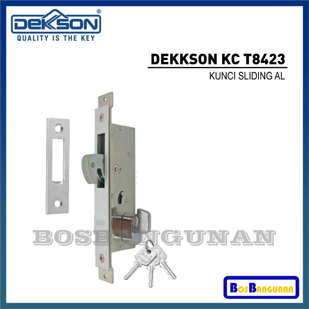 Jual Kunci Pintu Geser Alumunium DEKKSON KC T8423 / Aluminium Lock ...