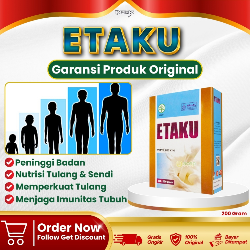 Jual Etaku Susu Kambing Peninggi Badan Tinggi Kalsium Memperkuat Tulang ...