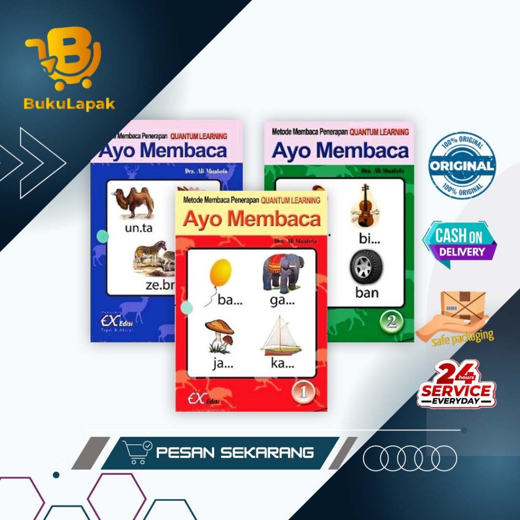 Jual Buku Belajar Membaca - Ayo Membaca - Ali Mustofa - Exdisi - Membaca Metode Quantum Learning ...