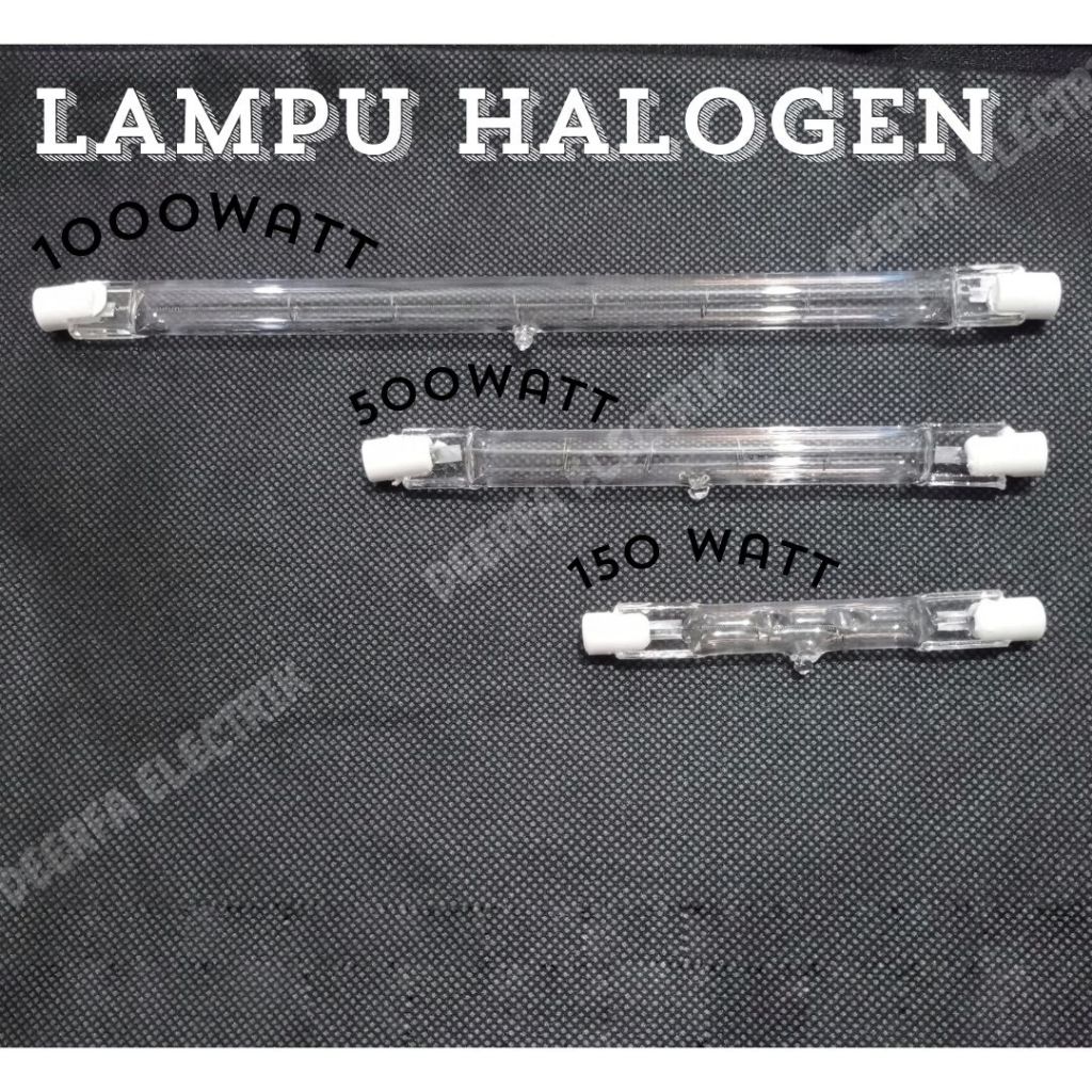 Jual FITTING HALOGEN STIK TUNGSTEN LAMP HALOGEN PEMANAS 1000W FITTING ...