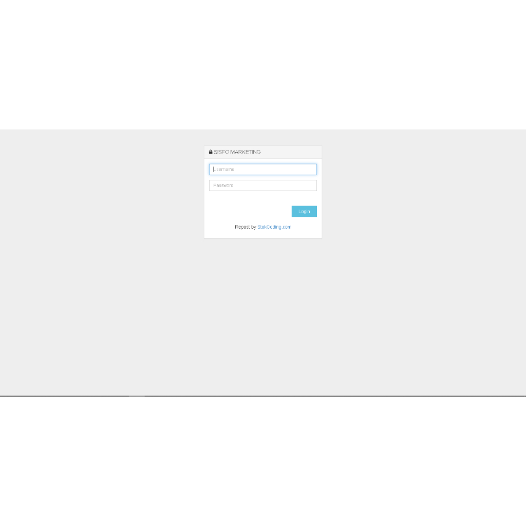Jual Sistem Informasi Marketing Berbasis Web (Codeigniter) | Shopee Indonesia