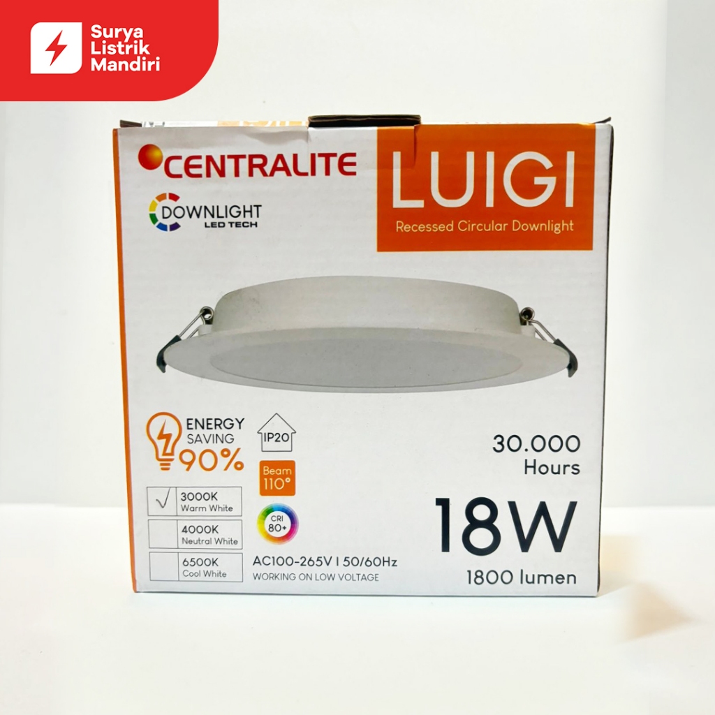 Jual Lampu LED Panel Downlight Inbow IB 18 Watt 6" inci Bulat ...