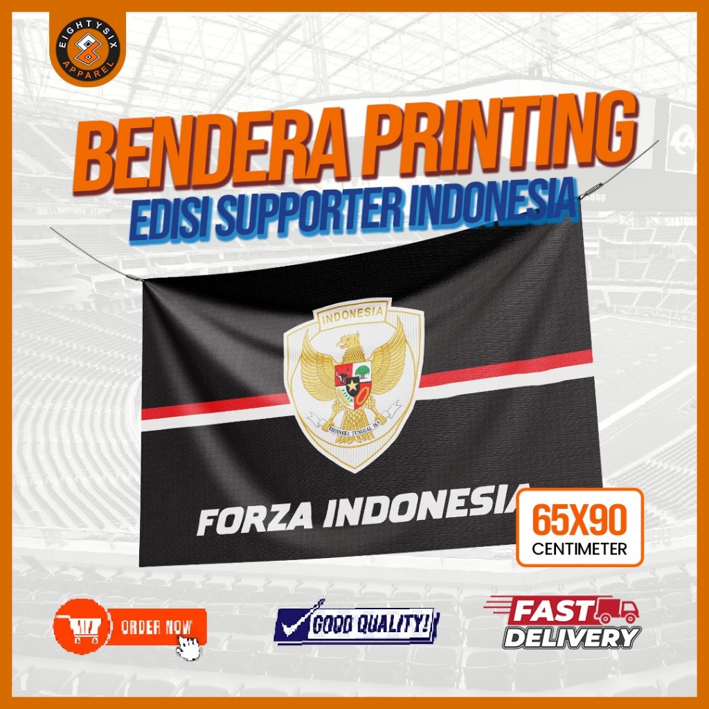 Jual BENDERA PRINTING EDISI SUPORTER TIMNAS (SIZE 65 X 90 CM ) | Shopee ...