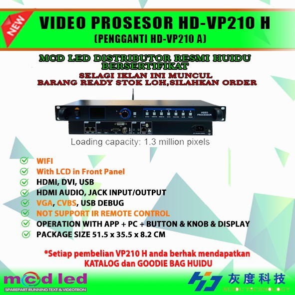 Jual HUIDU HD VP210H pengganti HD VP 210A HD VP210S pengganti HD VP210C SENDING CARD LED VIDEO ...
