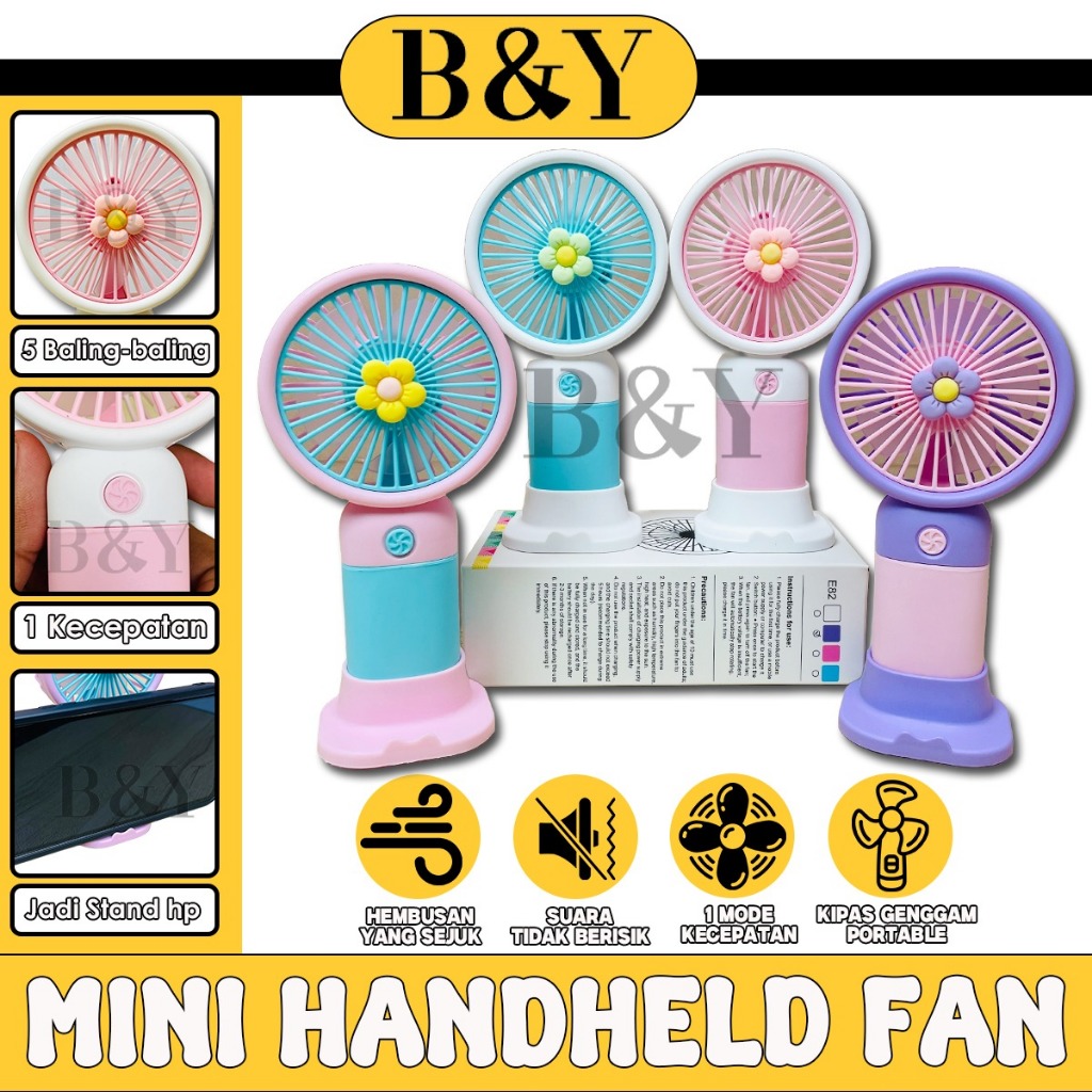 Jual KIPAS ANGIN GENGGAM DENGAN MOTIF BUNGA / KIPAS ANGIS ESTETIK ...
