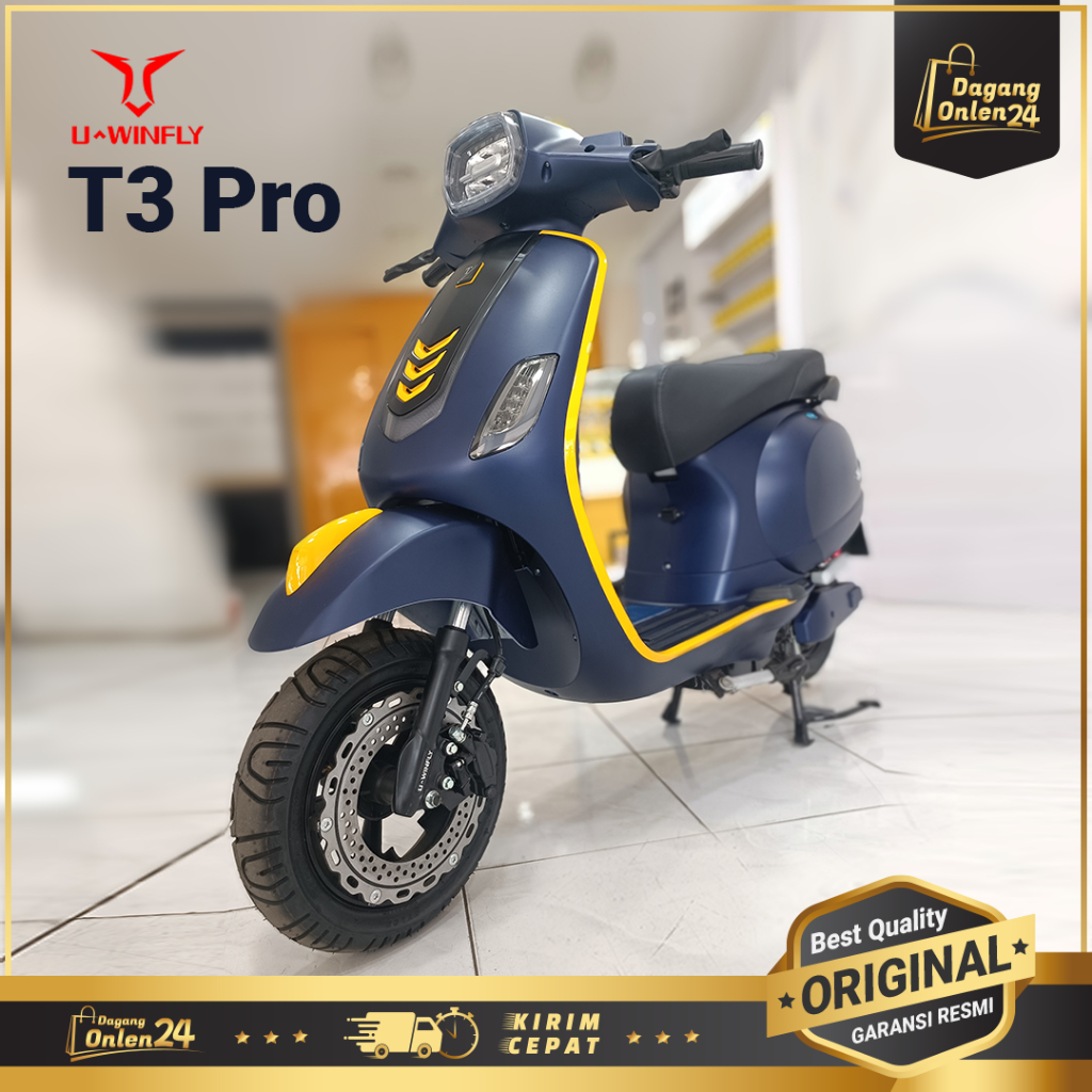 Jual Motor Listrik Uwinfly T3 PRO | T3S PRO Baterai 72V20Ah 1200W Garansi Resmi | Shopee Indonesia