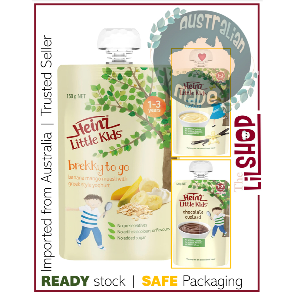 Jual Heinz Little Kids Vanilla Custard 120g 1 - 3 yo 120g Food Pouch ... Jual Heinz Little Kids Vanilla Custard 120g 1 - 3 yo 120g Food Pouch ...