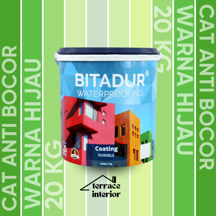 Jual Cat Pelapis Anti Bocor Bital Asia Bitadur Warna Hijau 20 KG ...
