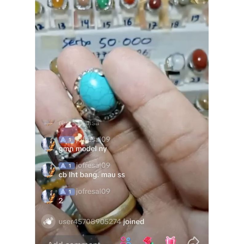 Jual cincin batu alam pacitan/ batu akik pacitan | Shopee Indonesia