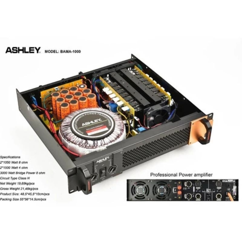 Jual Power Ashley Bama 1000 Original Amplifier Class H BAMA 1000 ...