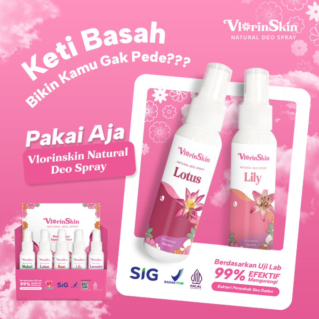 Jual HALAL BPOM | Deodorant Spray - 7 Varian Vlorinskin (Original ...