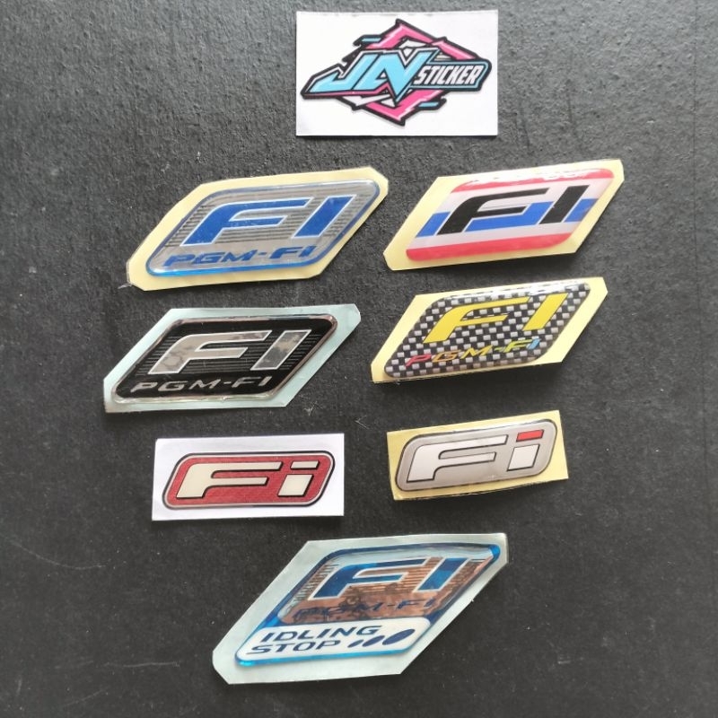Jual sticker emblem FI sticker FI timbul | Shopee Indonesia
