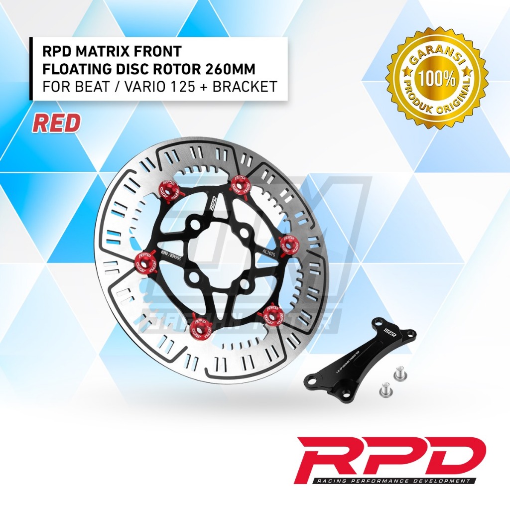 Jual Piringan Cakram RPD Matrix BEAT / VARIO 125 (260MM) Floating Depan ...