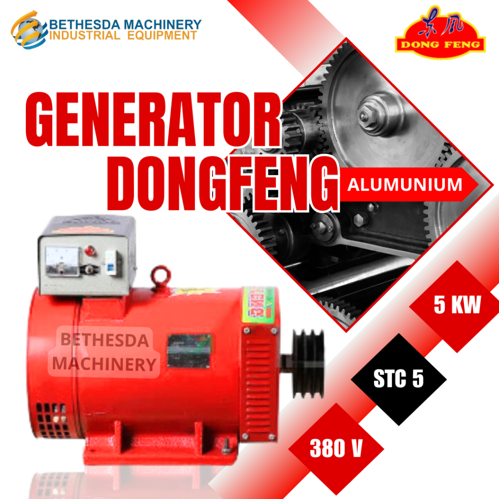 Jual Generator 5000 Watt 3 Phase Alternator Genset Dong Feng Almunium ...