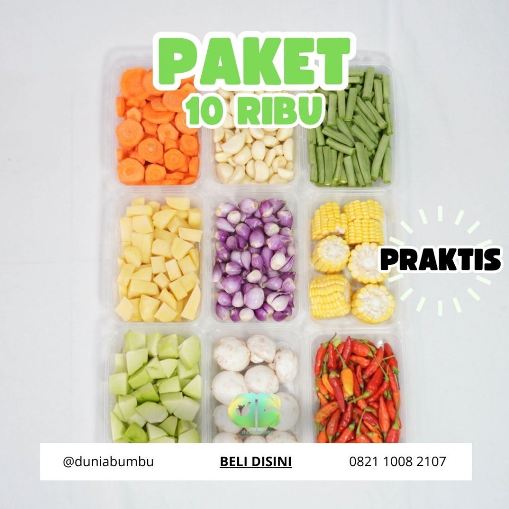 Jual Paket Sayur Potong 10Ribu DuniaBumbu | Shopee Indonesia
