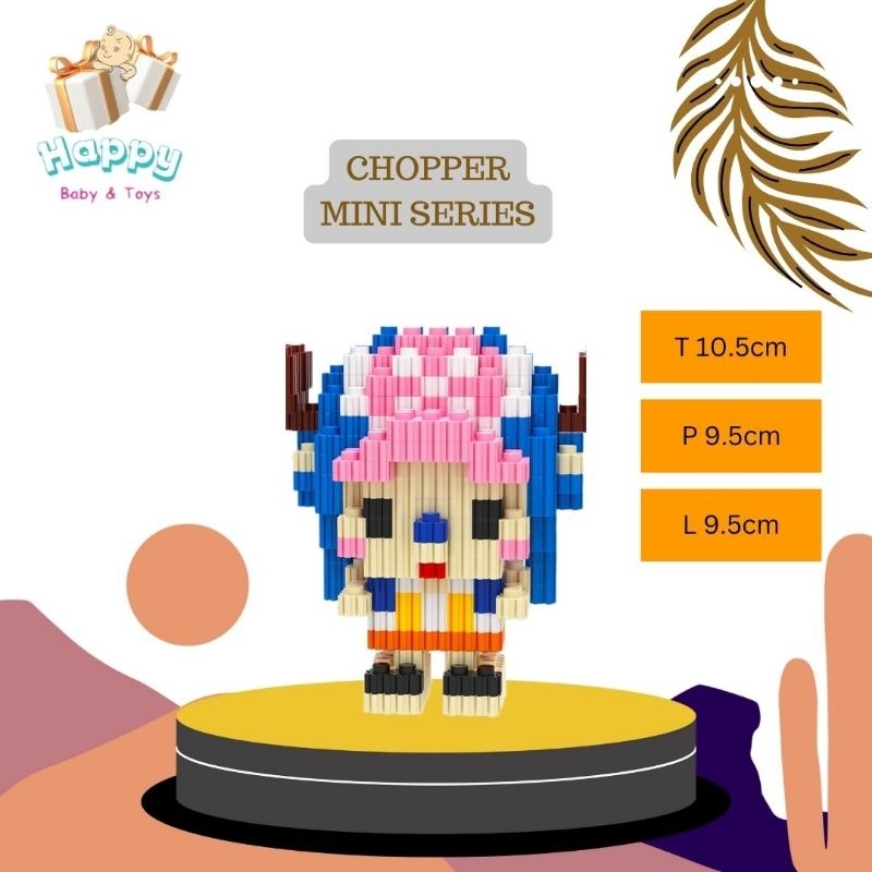 Jual Nano Blocks Chopper Series One Piece Mini 3D, Mainan Block Susun ...