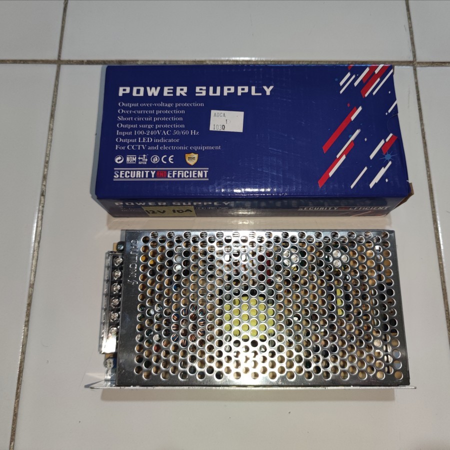 Jual Adaptor Power Supply CCTV 12V 10A Security And Efficient S-120-12 ...