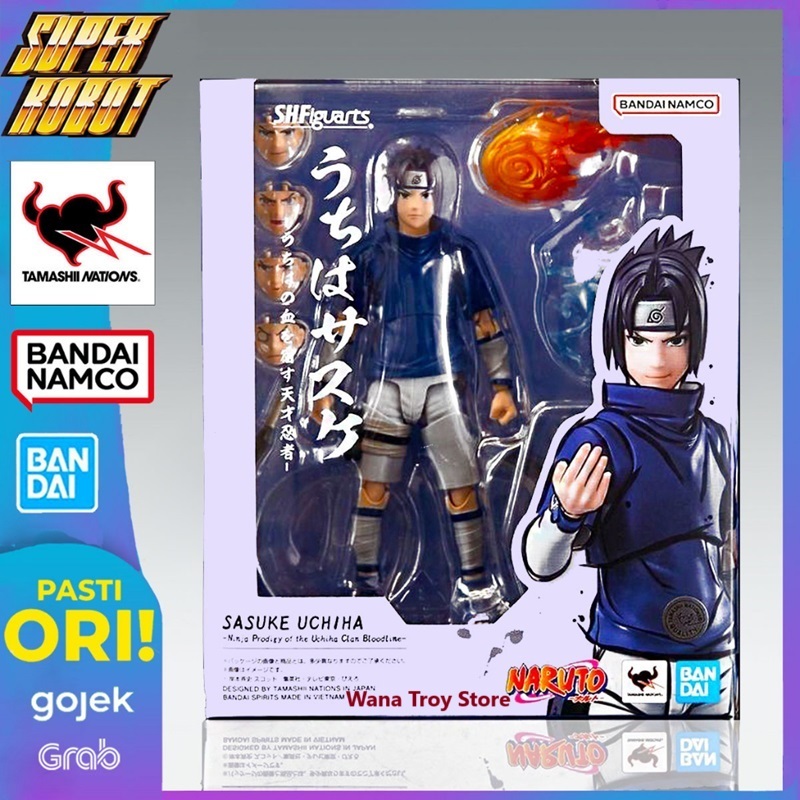 Jual Sasuke Uchiha Original BANDAI SHF Ninja Prodigy of the Uchiha Clan ...