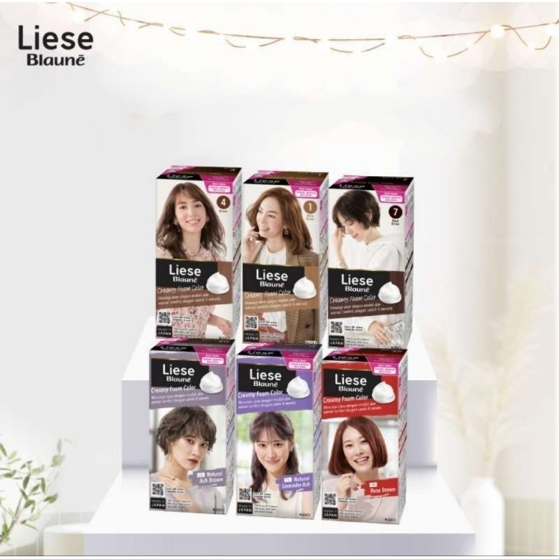 Jual Liese Blaune Creamy Bubble Hair Color Pewarna Rambut | Shopee ...