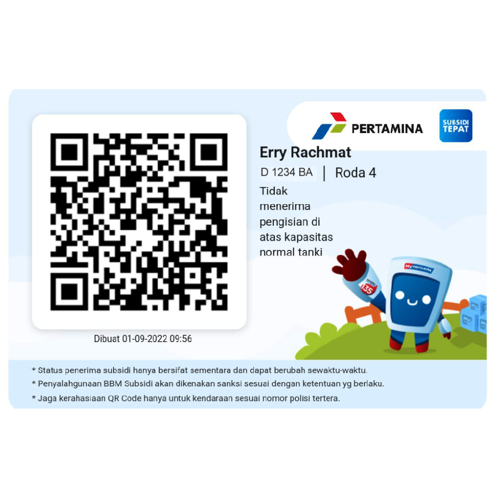 Jual Cetak kartu qr code pertamina bahan pvc tebal premium | Shopee Indonesia