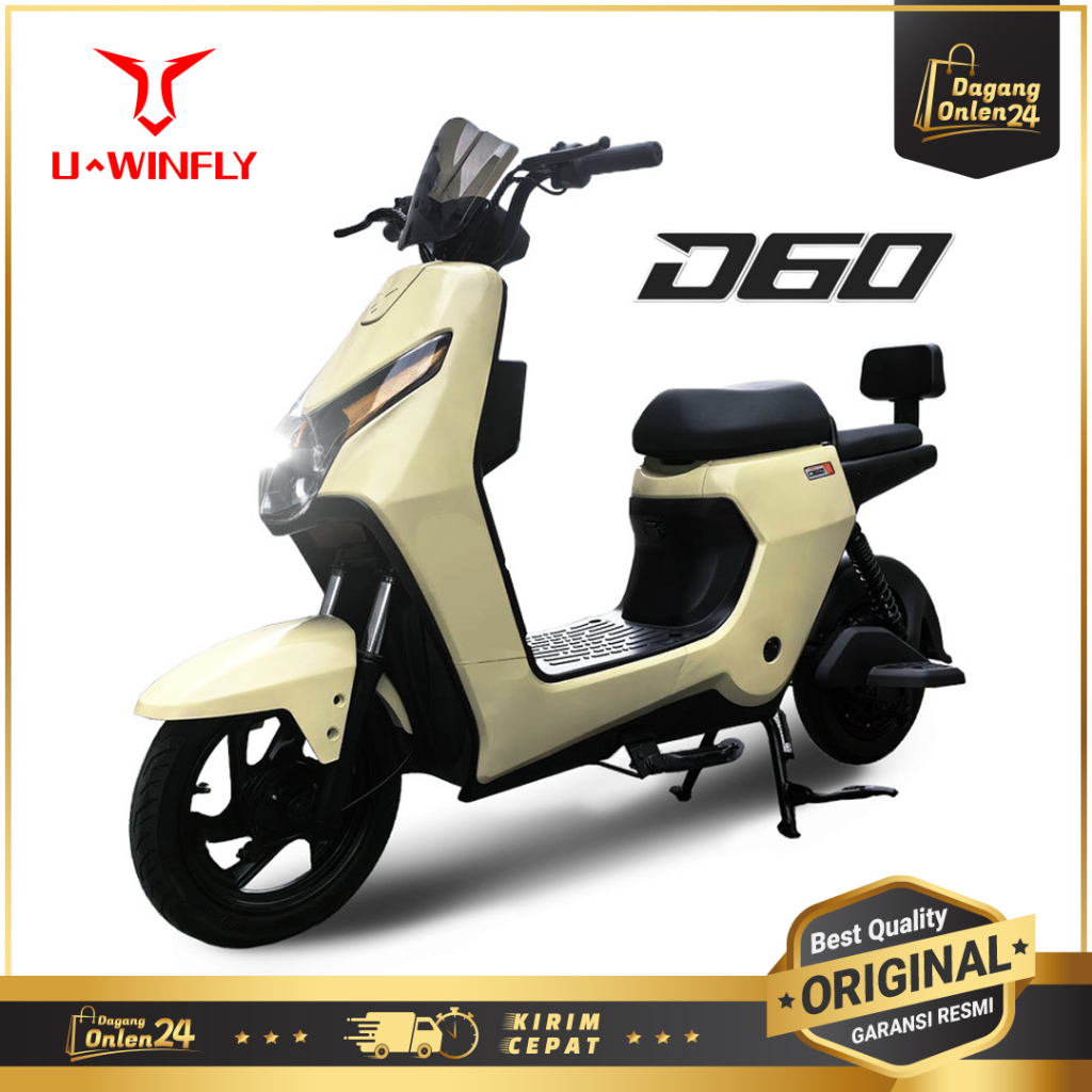 Jual Sepeda Listrik Uwinfly D65 terbaru 2025 [500 watt] Sepeda Listrik Murah Original Anti hujan ...