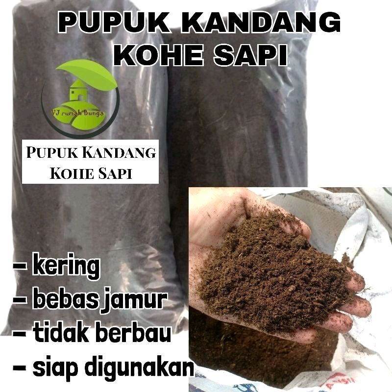 Jual KUALITAS PREMIUM Pupuk Sapi Fermentasi 1kg tidak bau halus mudah ...