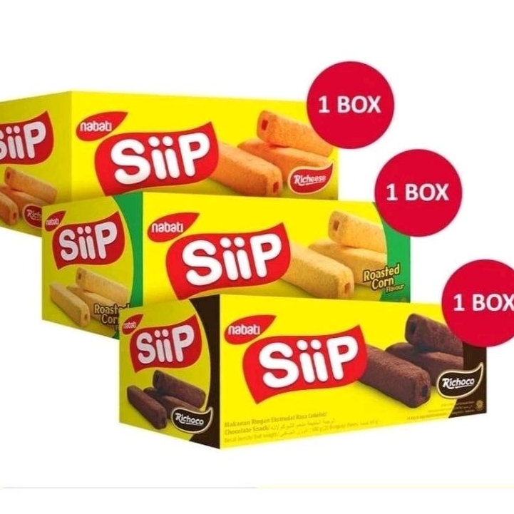 Jual Nabati siip jagung bakar 1 box sip coklat wafer keju | Shopee ...