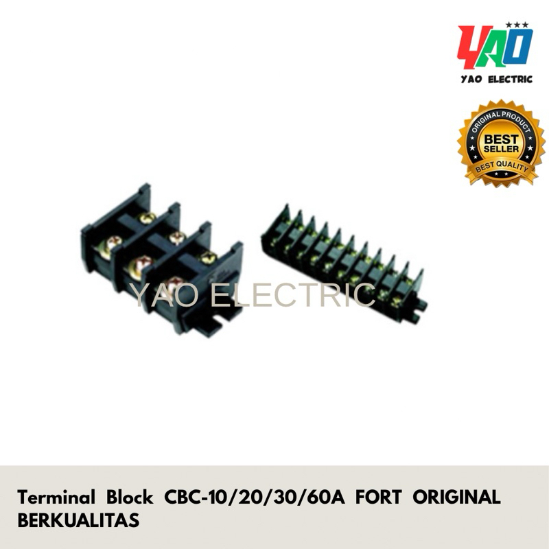 Jual Terminal Block CBC-10/20/30/60A FORT ORIGINAL BERKUALITAS | Shopee ...