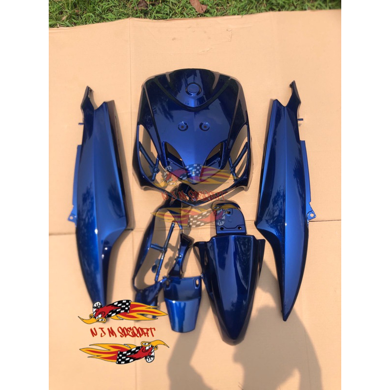 Jual Cover full body halus yamaha mio smile moonlight blue (hitam ...