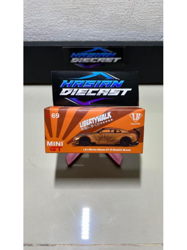 Jual Mini GT r35 No 69 Metalic brown | Shopee Indonesia