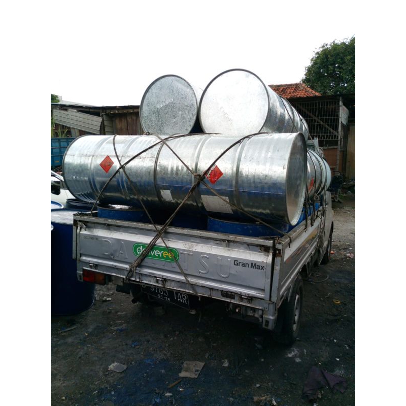 Jual Drum galvanis 200 liter/drum/tong/jerigen bensin solar tutup kecil ...