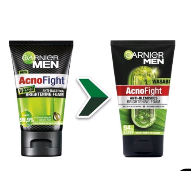 Jual Garnier MEN AcnoFight WASABI Foam | Sabun Muka 100ml | Shopee ...