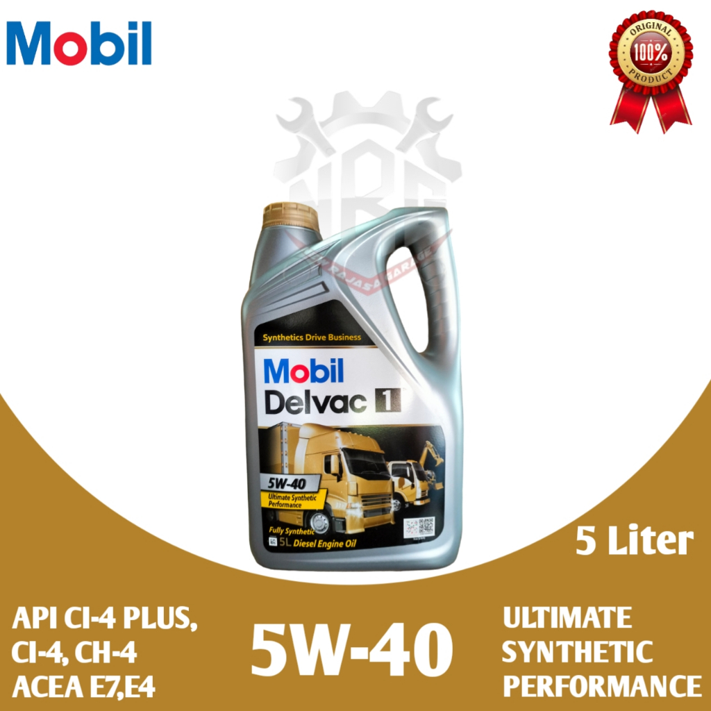 Jual OLI MOBIL DELVAC 1 SAE 5W-40 API CI-4 PLUS (Galon/5L) | Shopee ...