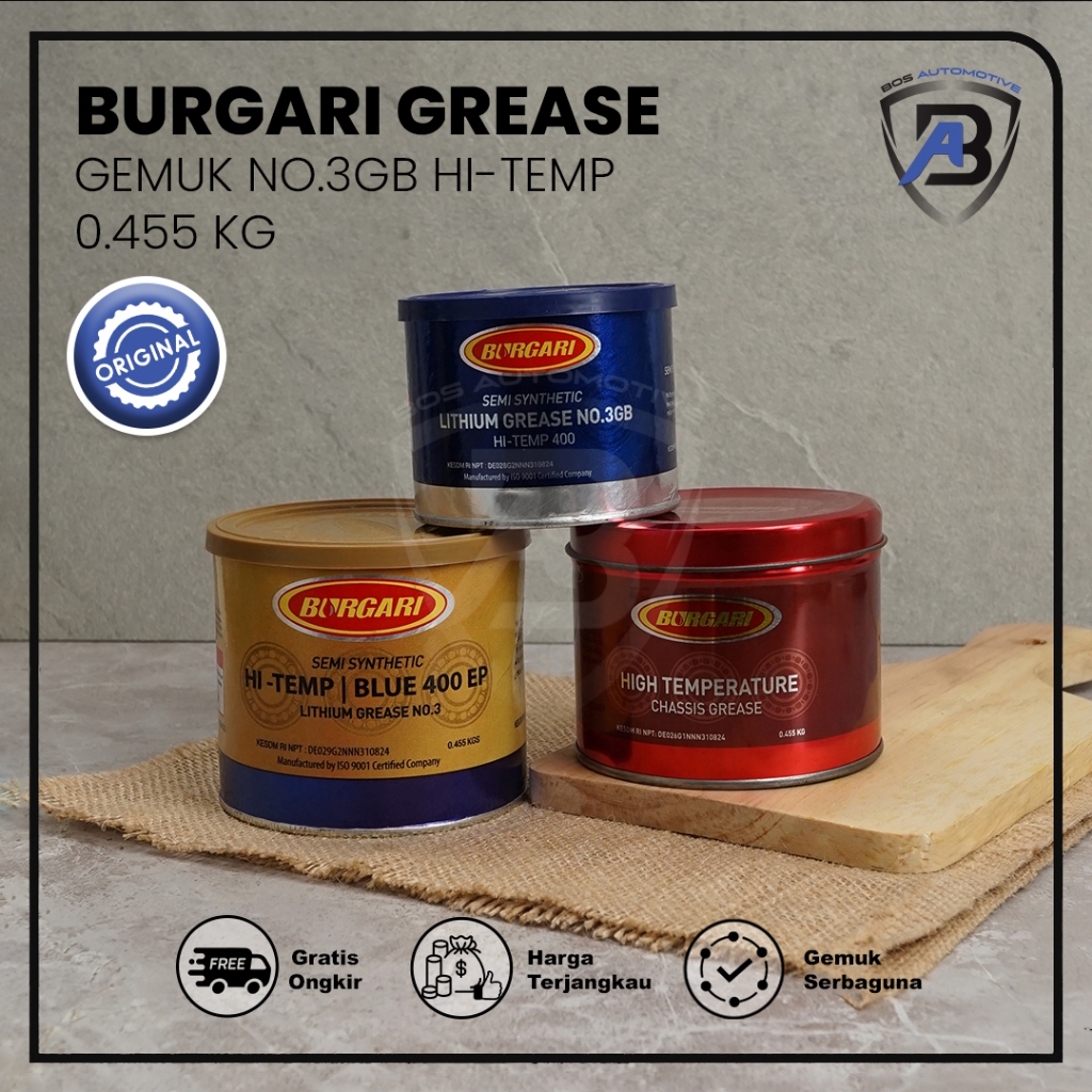 Jual BURGARI GREASE - STEMPET - GEMUK SEMI SYNTHETIC NO.3GB HI-TEMP 0 ...