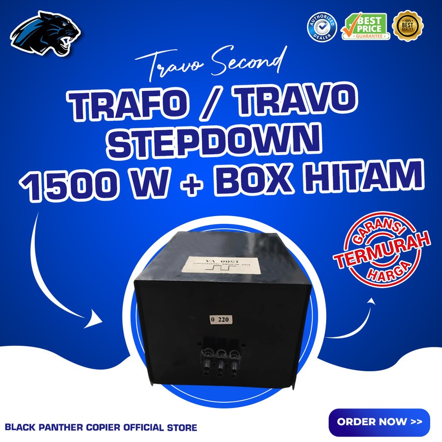 Jual TRAFO / TRAVO STEPDOWN 1500 W + BOX HITAM ( TRAVO 1500 + BOX ...