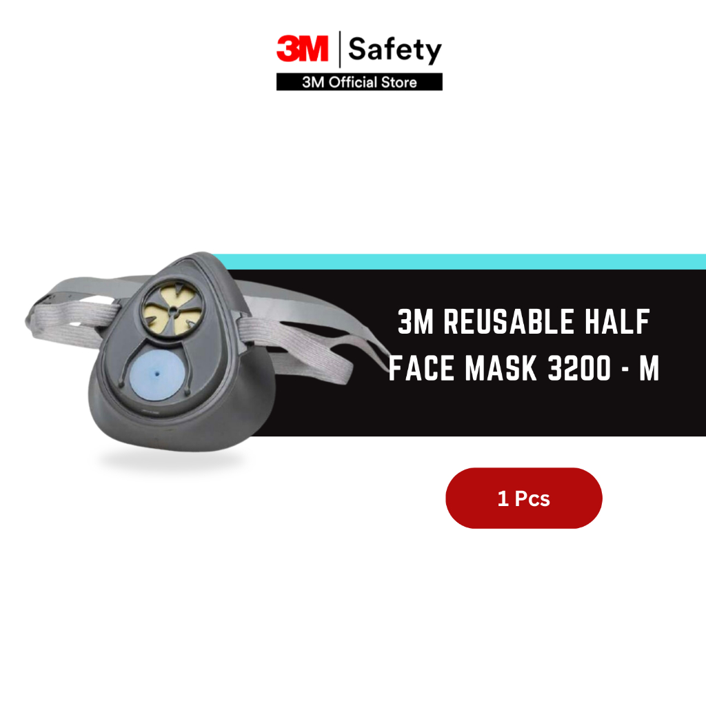 Jual 3M Reusable Half Face Mask 3200 - Masker Safety | Shopee Indonesia