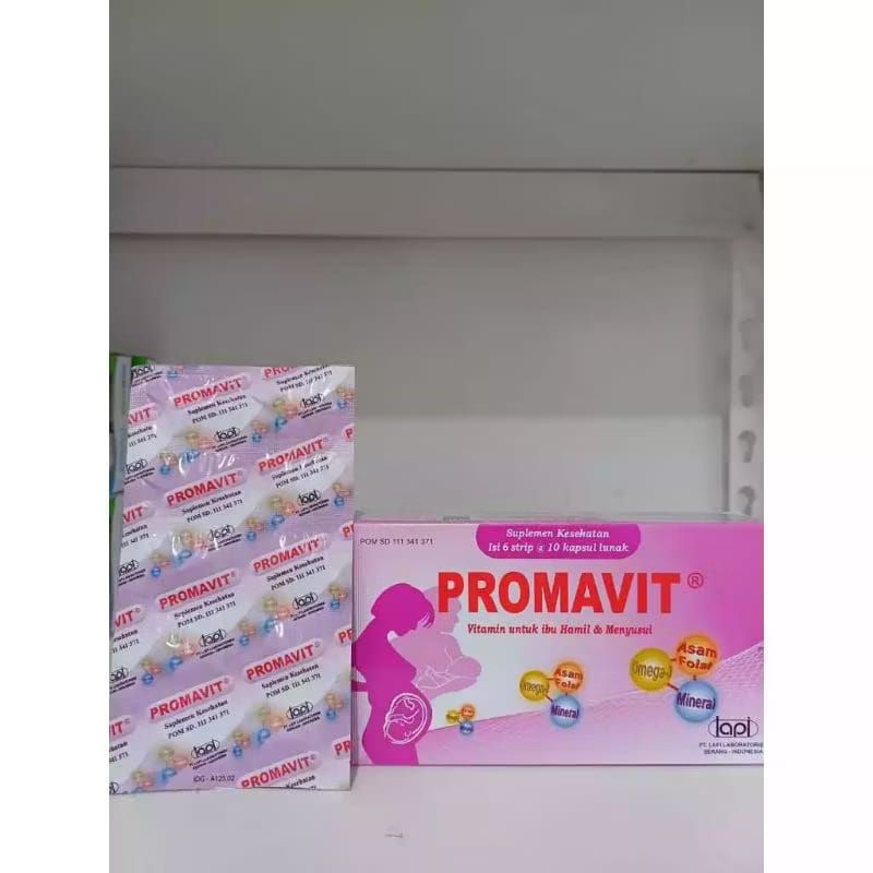 Jual Promavit (1Strip @10Kapsul Lunak) - Vitamin Untuk Ibu Hamil dan ...