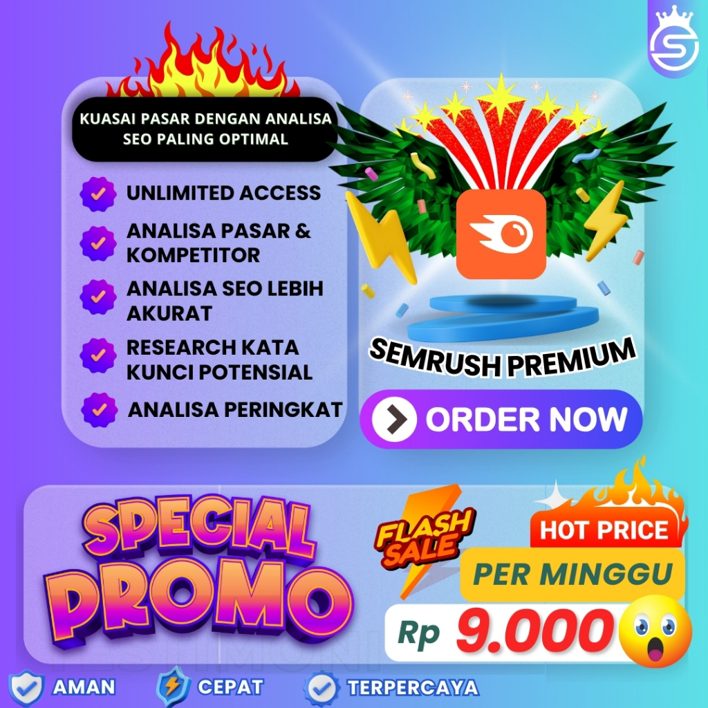 Jual SEMRUSH GURU 14 HARI PRIVAT AKUN RESMI READY STOK, PROMO TERBATAS ...
